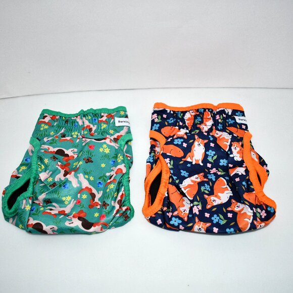 Barklincharm | Dog | Barklincharm 2 Reusable Female Dog Diapers Size ...
